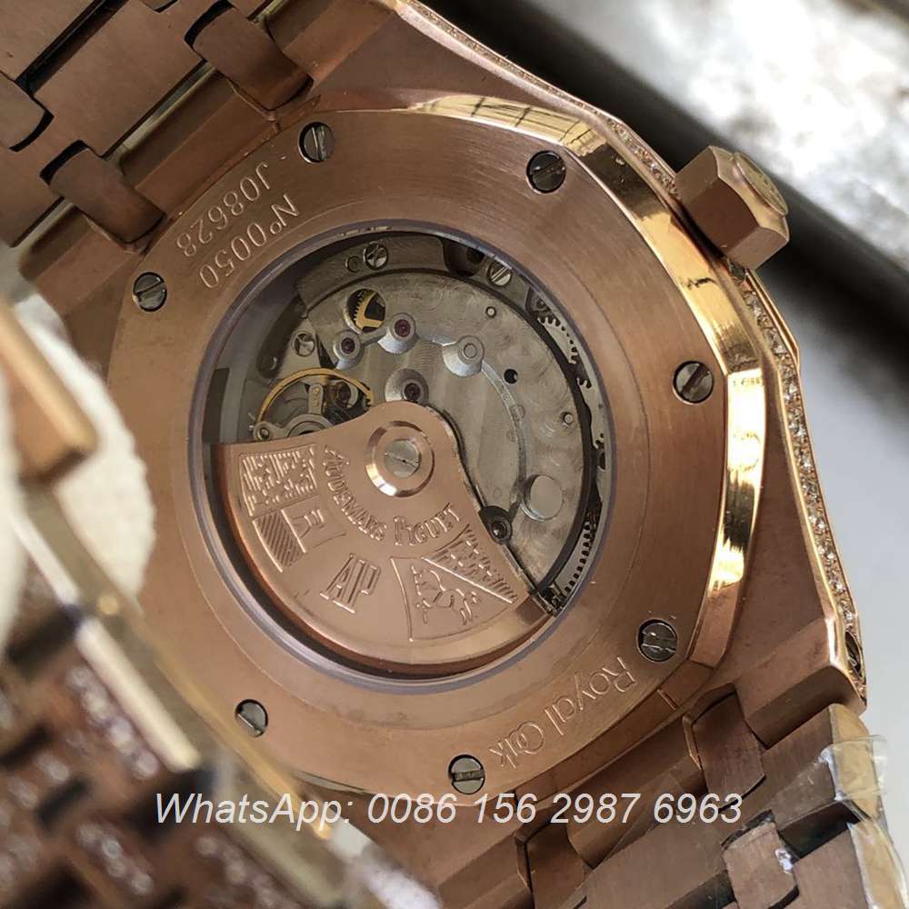 A200BL141, AP Diamonds rose gold Arabic numbers automatic AAA watch ...
