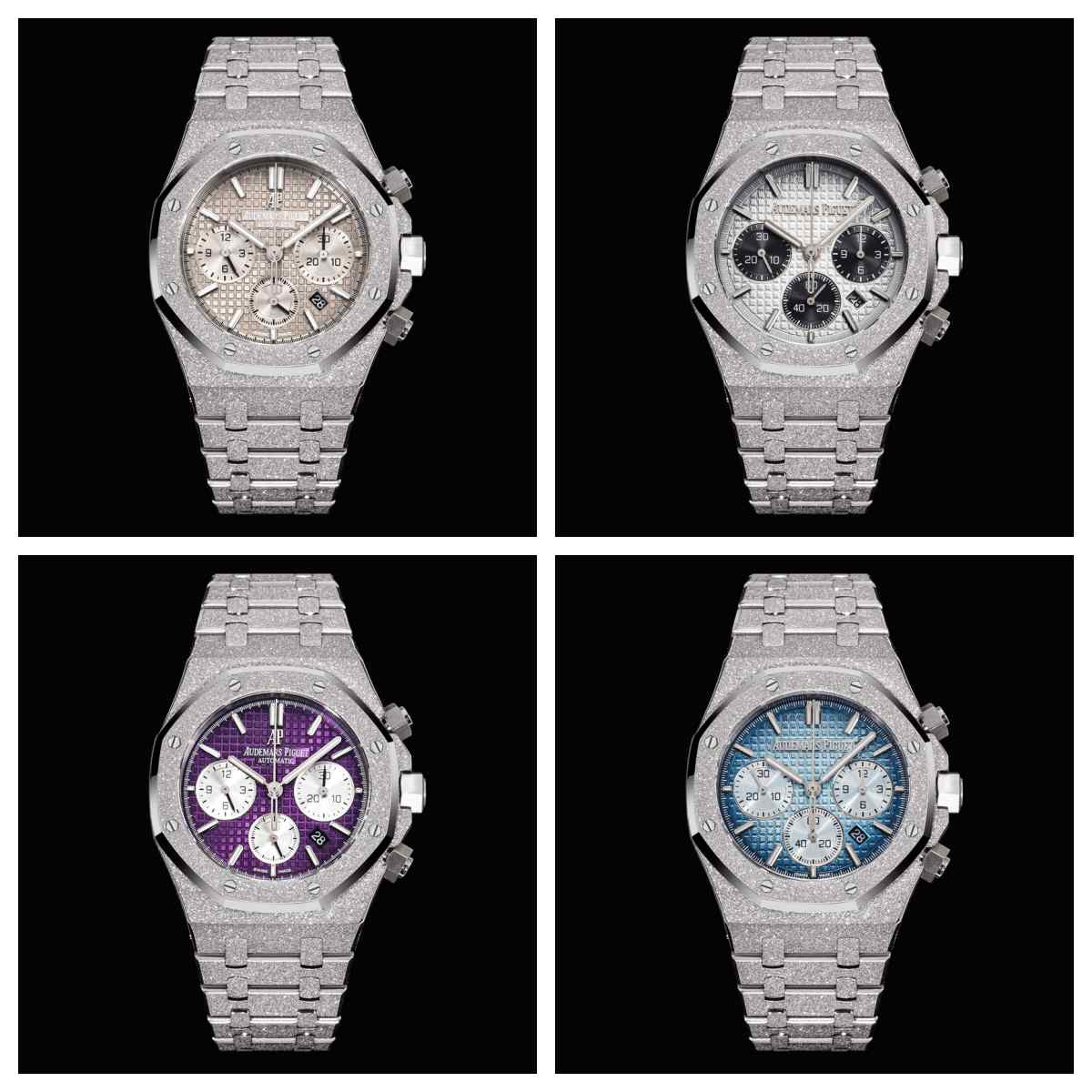 AP Royal Oak 26240 OM factory 7750 chronograph automatic Frosted silver ...